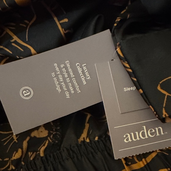Auden | Intimates & Sleepwear | Auden Womens Satin Notch Collar Long ...